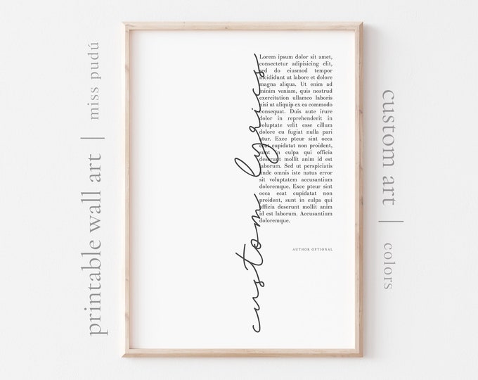 Song Lyrics Print, Song Lyrics Wall Art, Editable Print, Song Lyrics ...