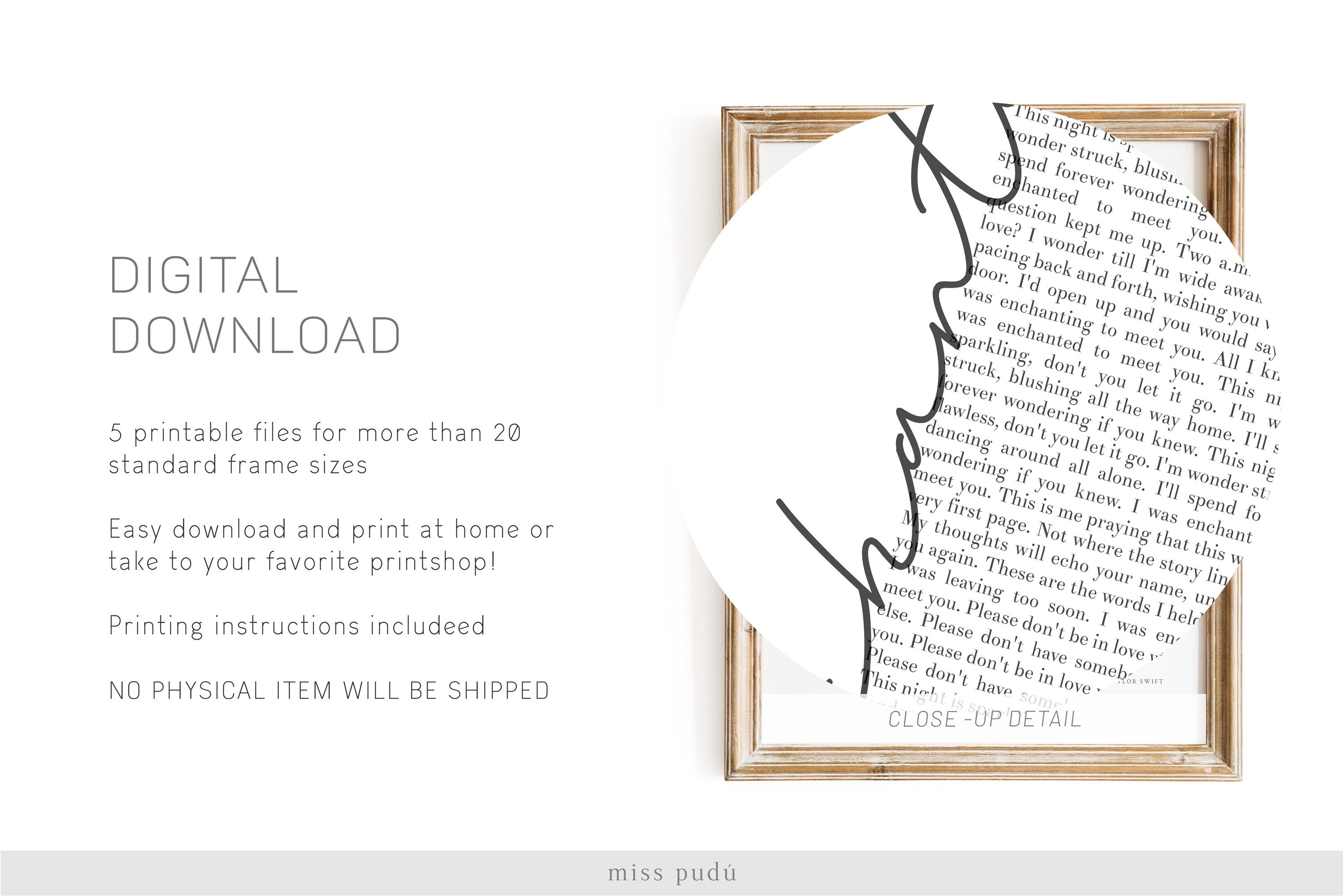 Prints Art & Collectibles Swiftie Wall Art Music Gift Enchanted ...