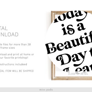 PRINTABLE Today is a Beautiful Day to Learn Motivational Classroom ...