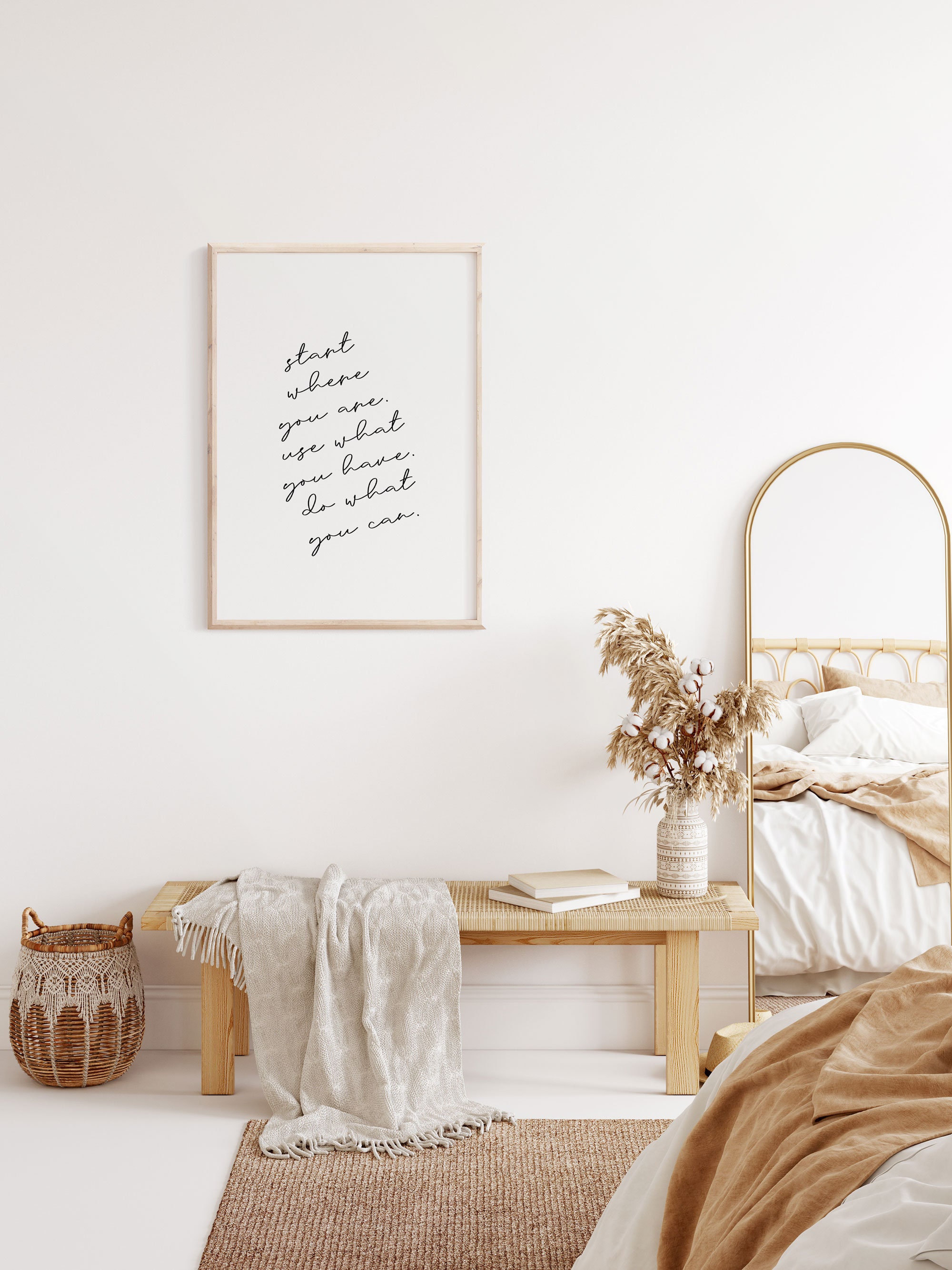 PRINTABLE Start Where You Are Poster | Goals Quote Digital Download ...
