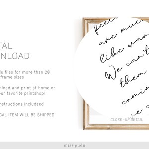 Feelings Are Much Like Waves Printable Poster | Mental Health Digital ...