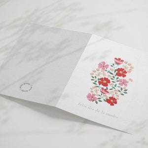 Feliz Día De La Madre Printable Card | Spanish Mother's Day Greeting ...