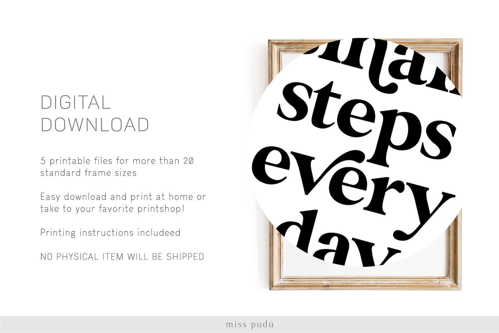 Small Steps Every Day PRINTABLE Poster | Mental Health Quote Digital ...