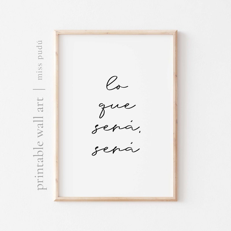 Que Sera Sera - Etsy