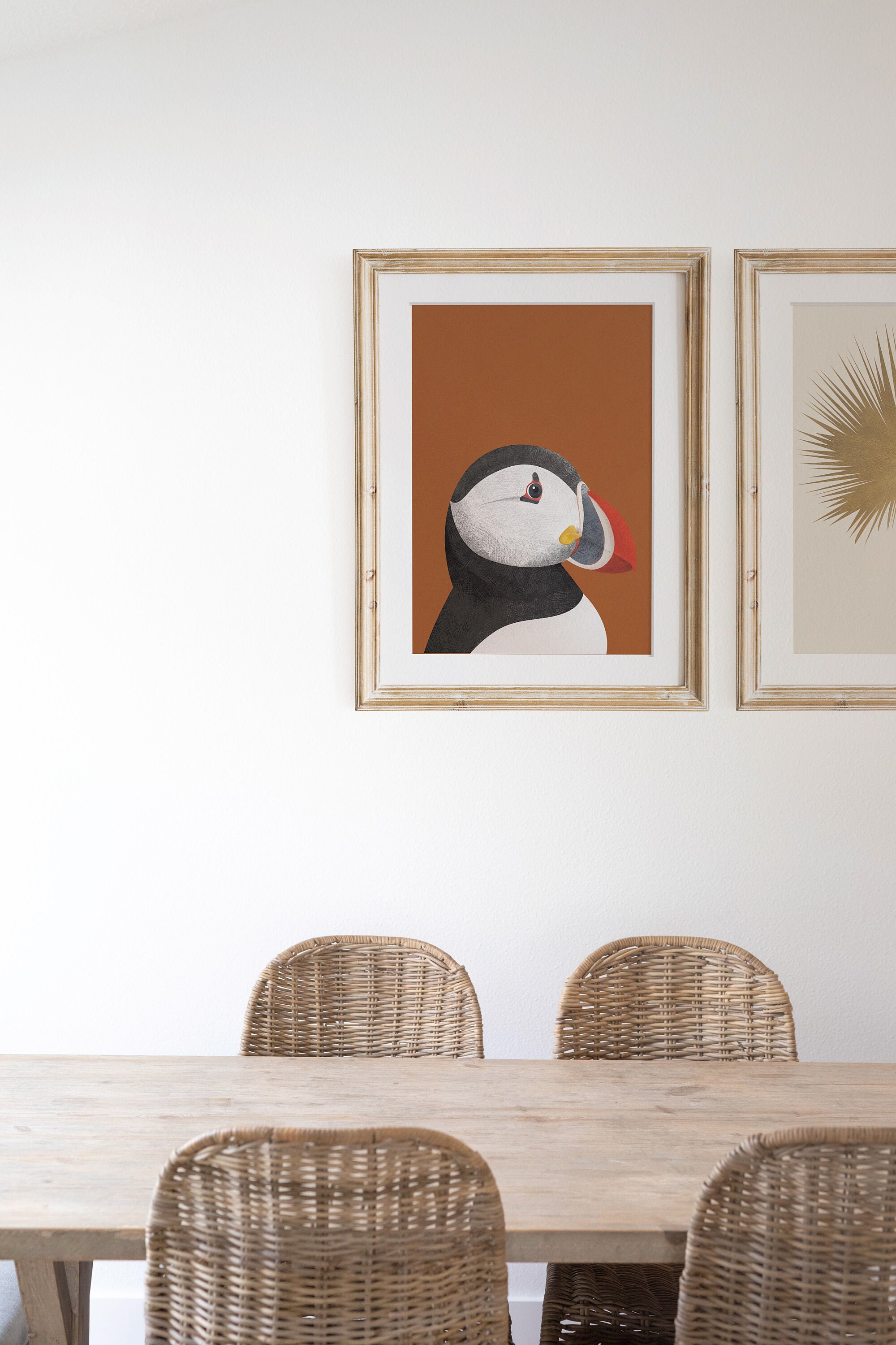 Atlantic Puffin Printable Poster Bird Illustration Digital - Etsy