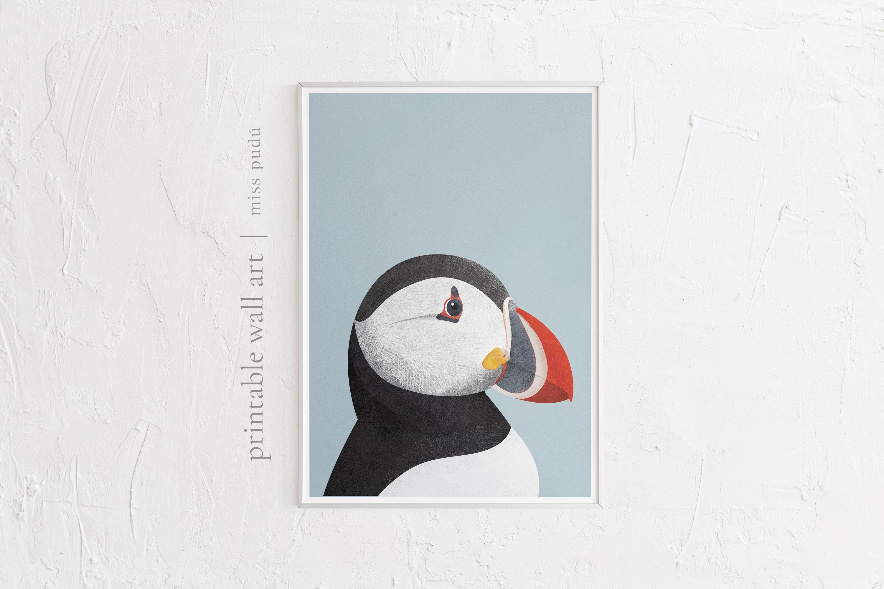 Atlantic Puffin Illustration Digital Download Bird Printable | Etsy