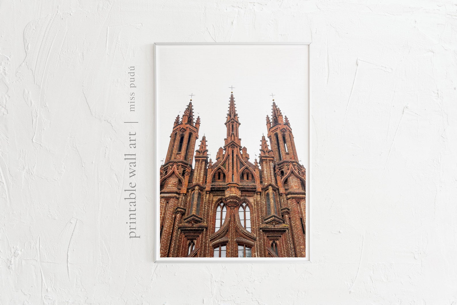 Lithuanian Architecture Poster Digital Download. St. - Etsy