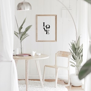 Printable Love Wall Art | Positive Affirmation Poster. Nursery Instant ...