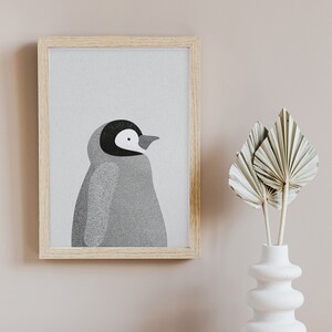 Baby Penguin Illustration Poster | Printable Nursery Wall Art (digital ...
