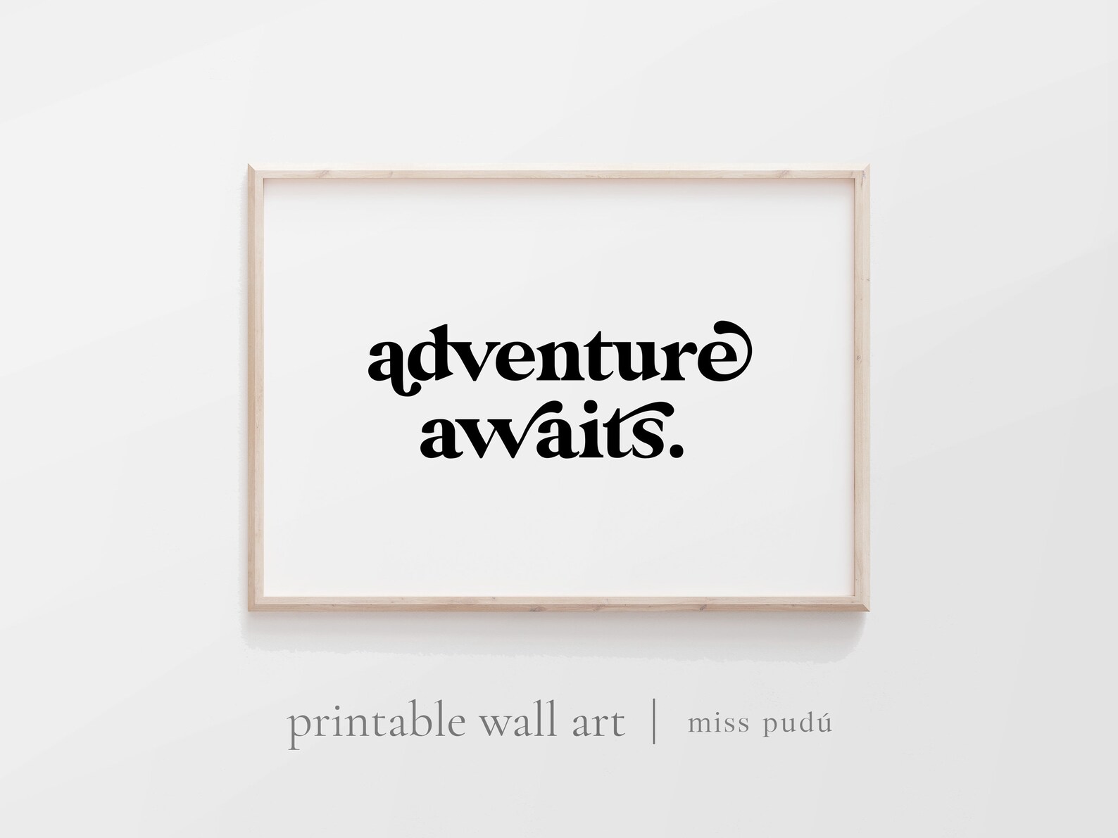 Adventure Awaits Printable Digital Download Wanderlust Wall - Etsy
