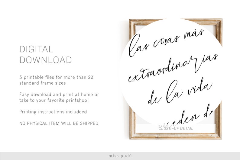 PRINTABLE Las Cosas Más Extraordinarias De La Vida | Inspirational ...