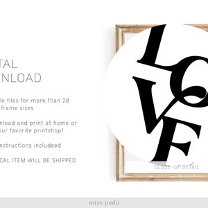 Printable Love Wall Art | Positive Affirmation Poster. Nursery Instant ...