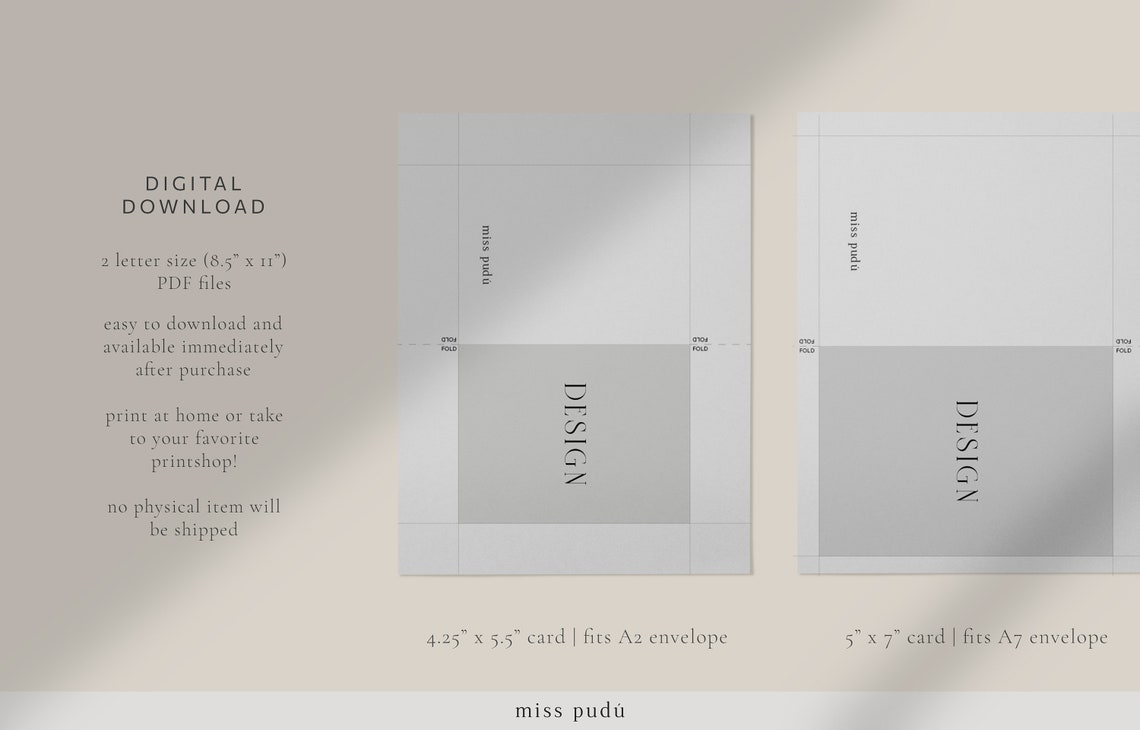 Printable Botanical Card Flowers Illustration Digital | Etsy