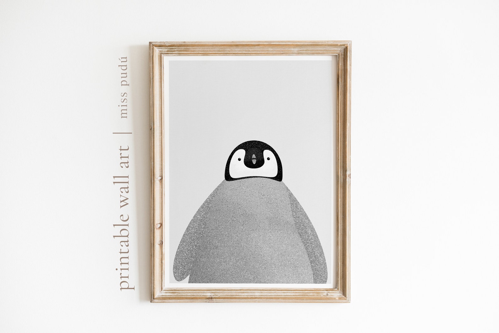 Penguin Illustration Digital Download Black and White Bird - Etsy