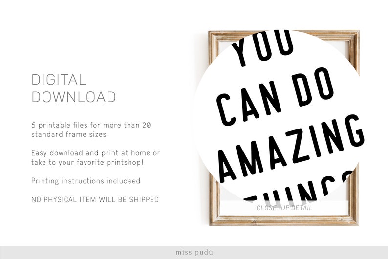 PRINTABLE You Can Do Amazing Things Motivational Quote - Etsy