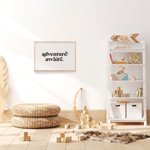 Adventure Awaits Printable Digital Download | Wanderlust Wall Art ...
