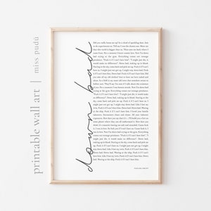Down Bad Printable Poster TS Wall Art. Swiftie Lyrics Digital Download ...