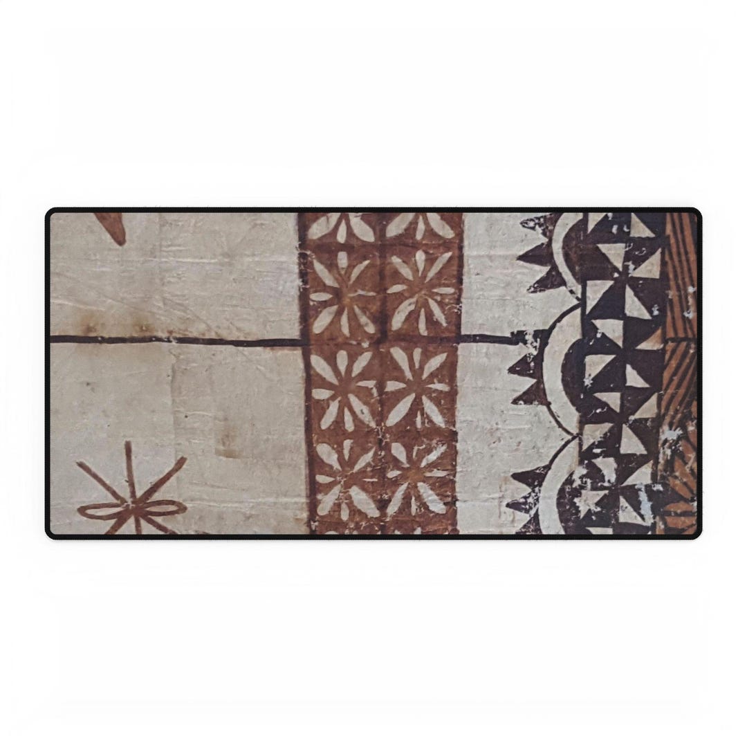 Tapa Cloth Print Style Desk Mat - Etsy