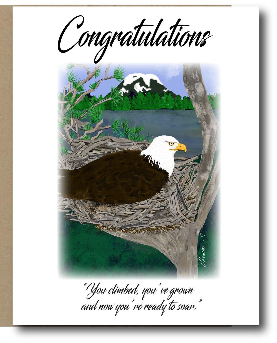Congratulations Ready to Soar Greeting Card - Blank Note Card - Etsy