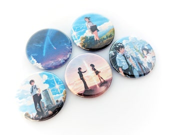 Anime button | Etsy
