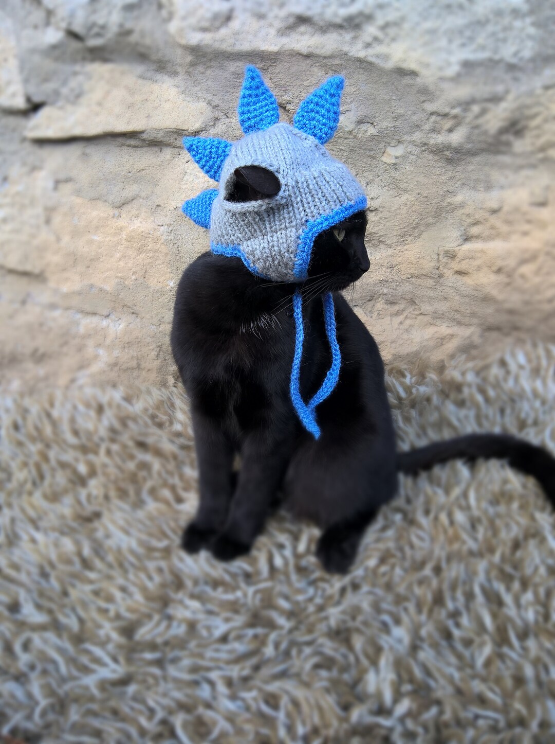Dinosaur Hat for Cat, Pet Costume, Blue Dinosaur Costume for Cat ...