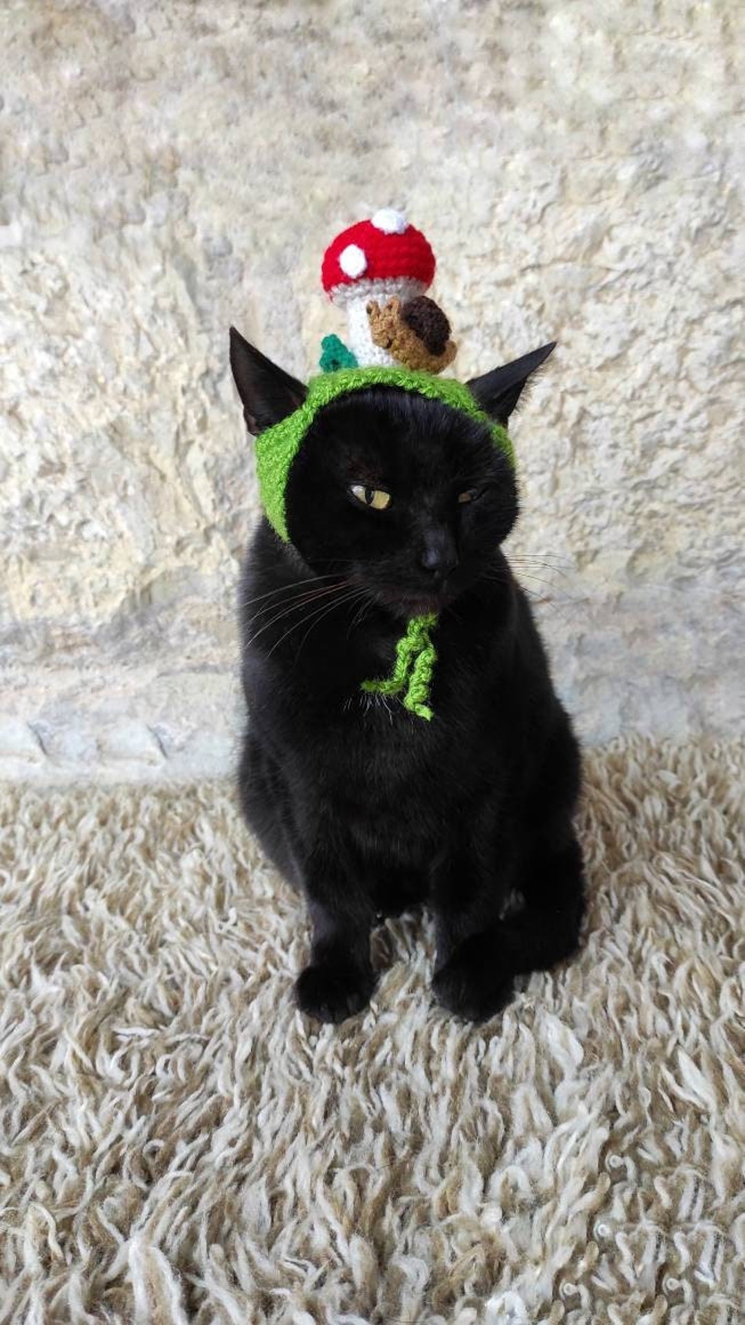 Mushroom Cat Hat ,hat for Cat, Mushroom for Cats, Costume for Cats ...