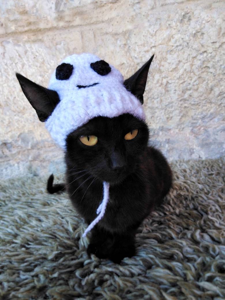 Halloween Ghost Hat for Cat Halloween Costume Hats for Cats | Etsy