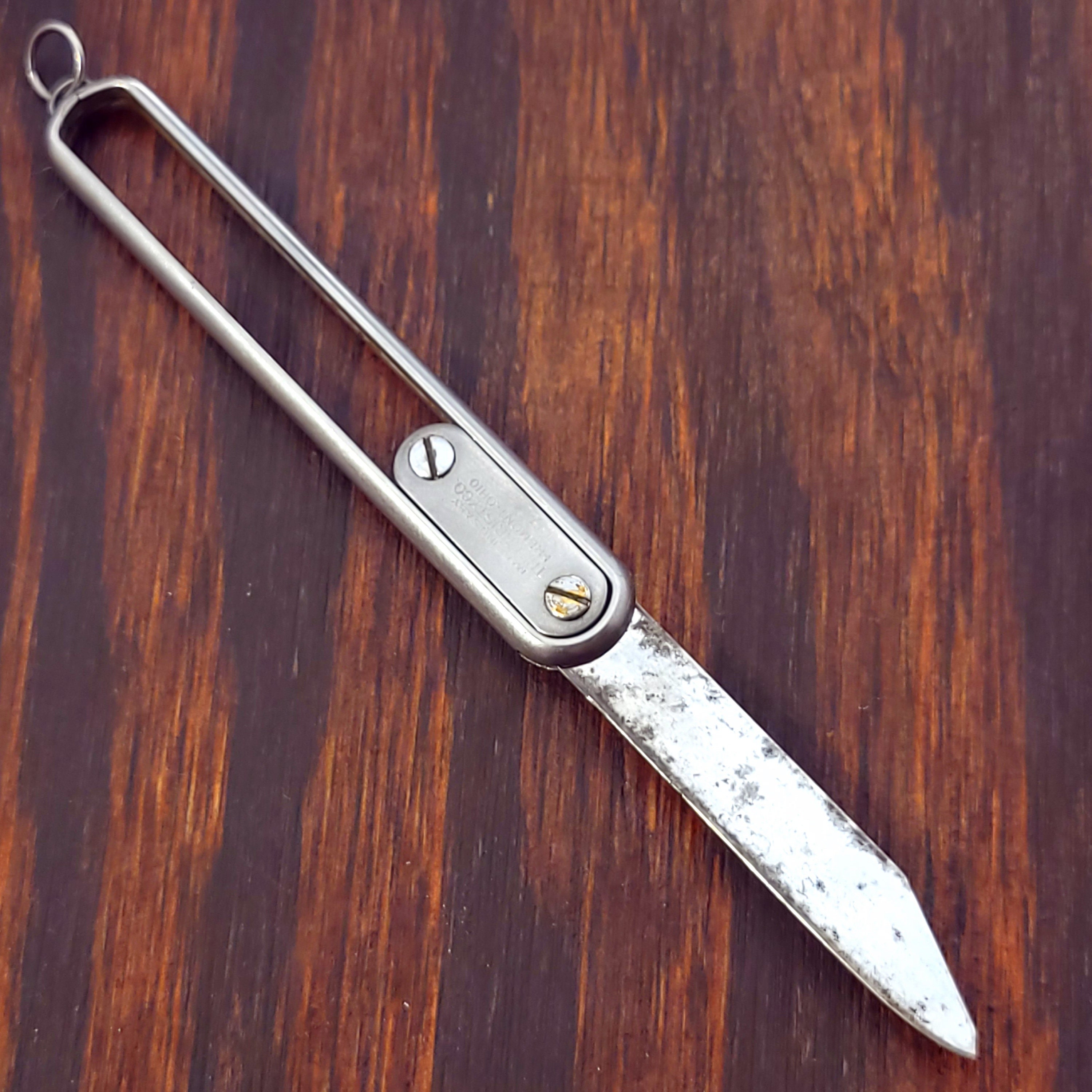 Vintage Christy Sliding Locking Keychain Pocket Knife Made in - Etsy
