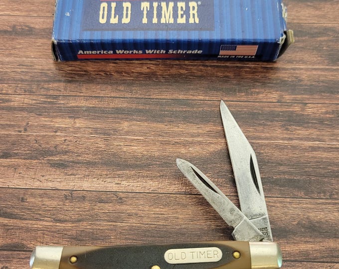 Schrade Old Timer 33OT Middleman Jack Knife Made in NY USA Slip Joint ...