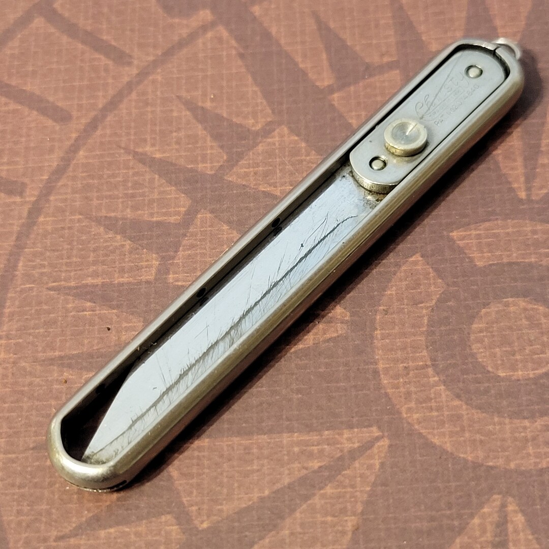 Vintage Christy Sliding Locking Keychain Pocket Knife Made in Fremont ...