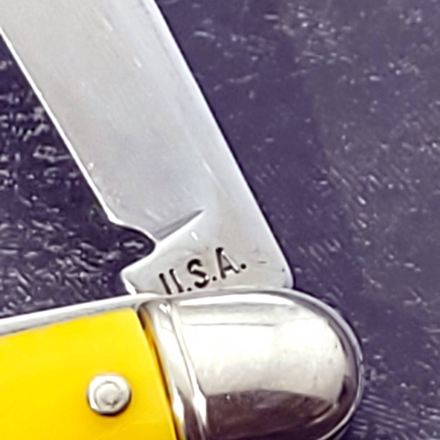 Vintage 2 Blade Jack Yellow Folding Pocket Knife Made in Usa - Etsy