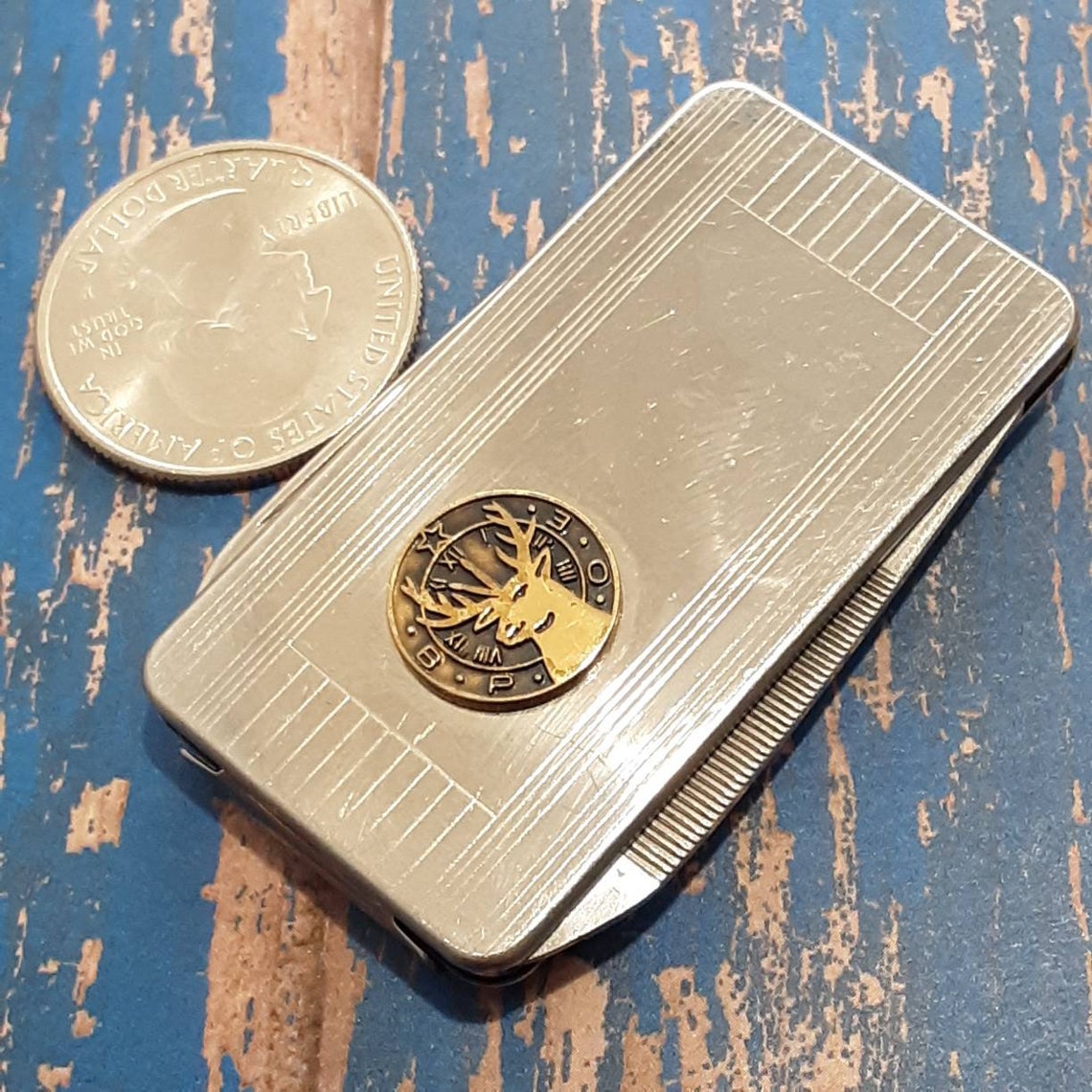 Vintage Colonial Money Clip Folding Pocket Knife Nail File - Etsy
