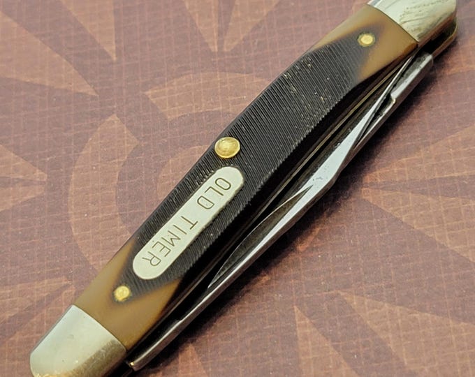 Schrade Old Timer Knife Made in USA 104OT Minute Man Two Blades Delrin ...
