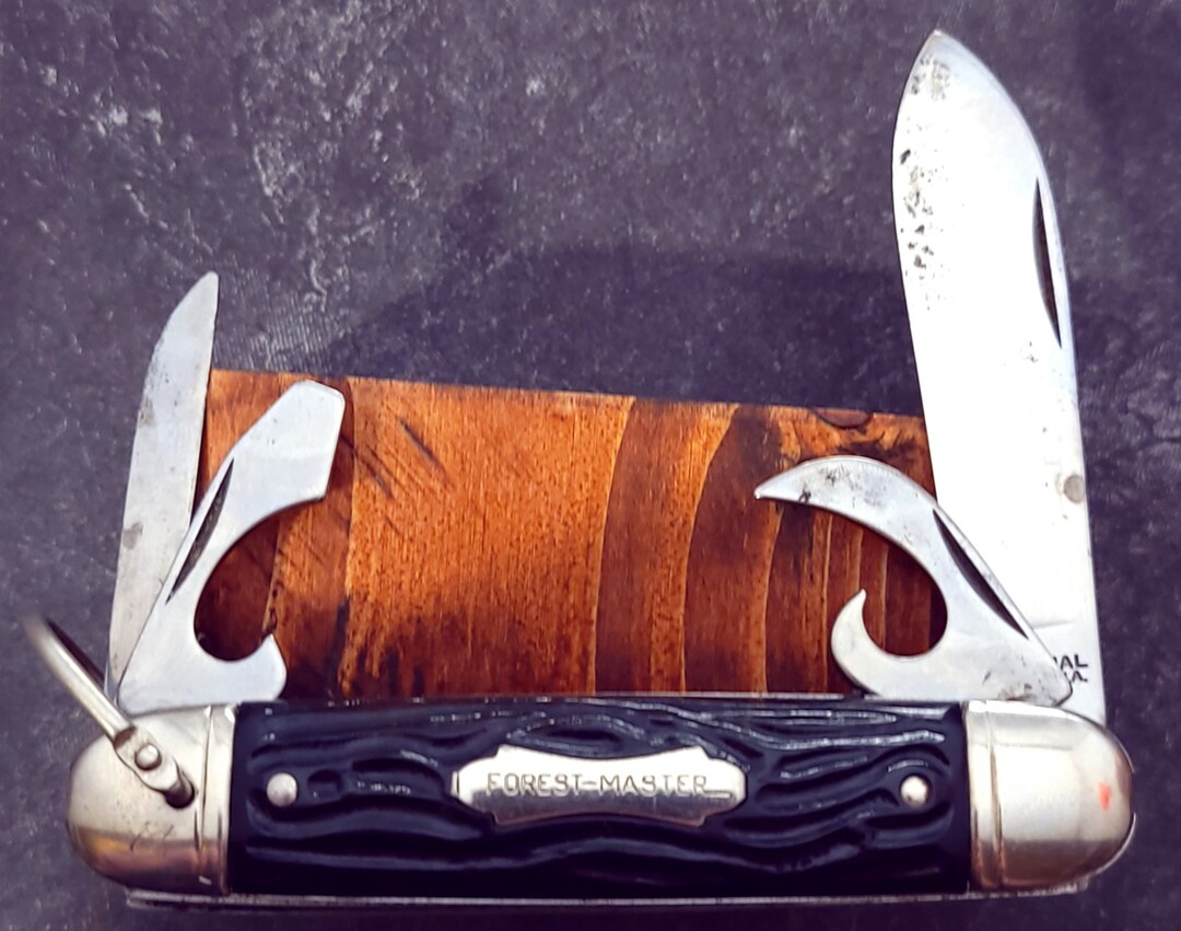 Vintage Colonial Forest Master Camping Multi Tool Pocket Knife Made in ...