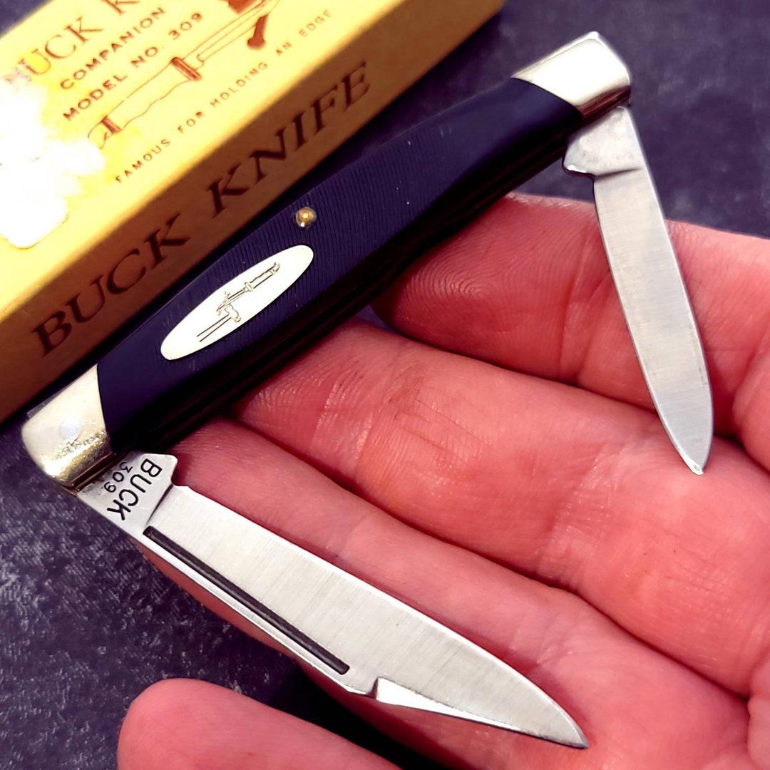 Vintage Buck 309 Companion Half Stockman Folding Pocket Knife - Etsy
