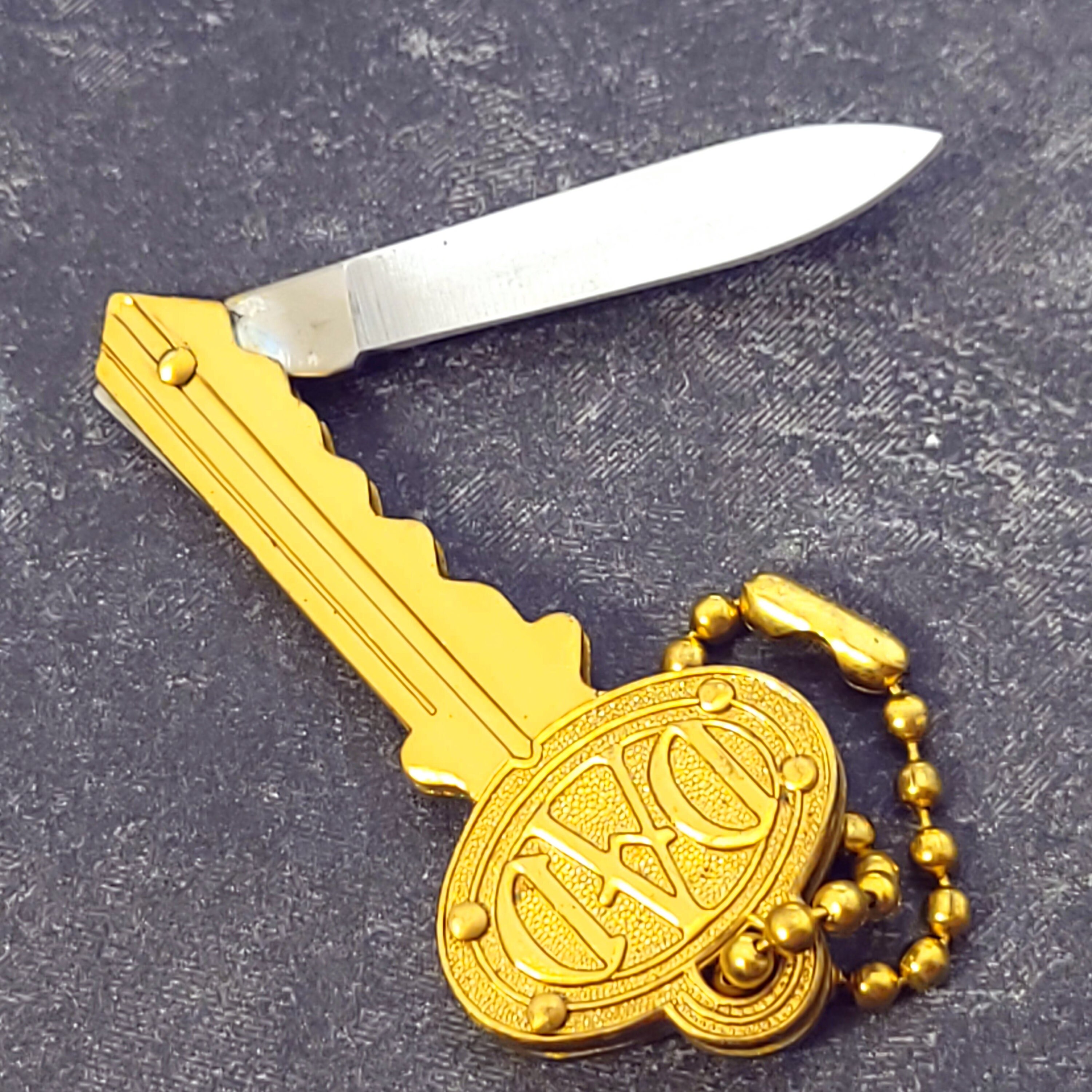 Avon Gift Collection Dad Key Knife Brass Handle Near Mint - Etsy