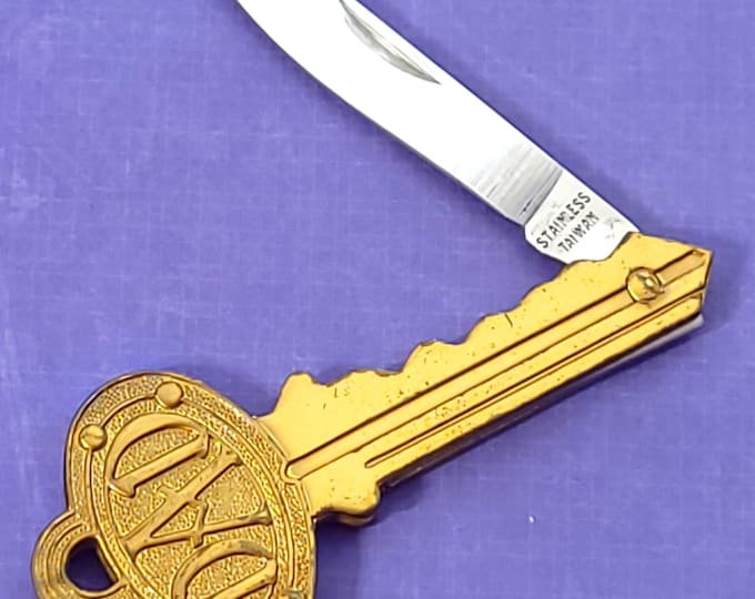 Avon Gift Collection Dad Key Knife Brass Handle NOS Near Mint - Etsy