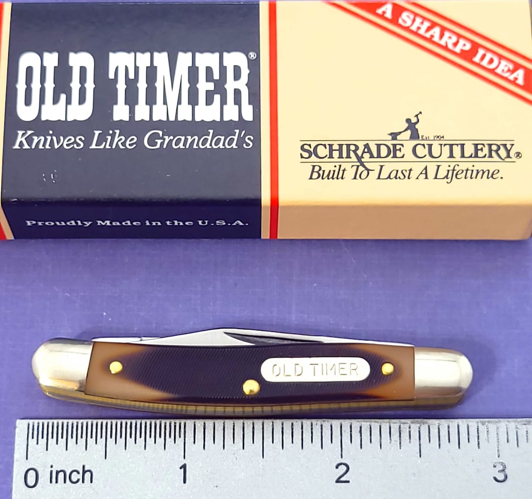 Schrade Old Timer Knife Made in USA 104OT Minute Man Two Blades Delrin ...