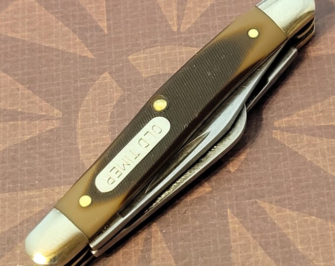 Schrade Old Timer Knife Made in USA 104OT Minute Man Two Blades Delrin ...