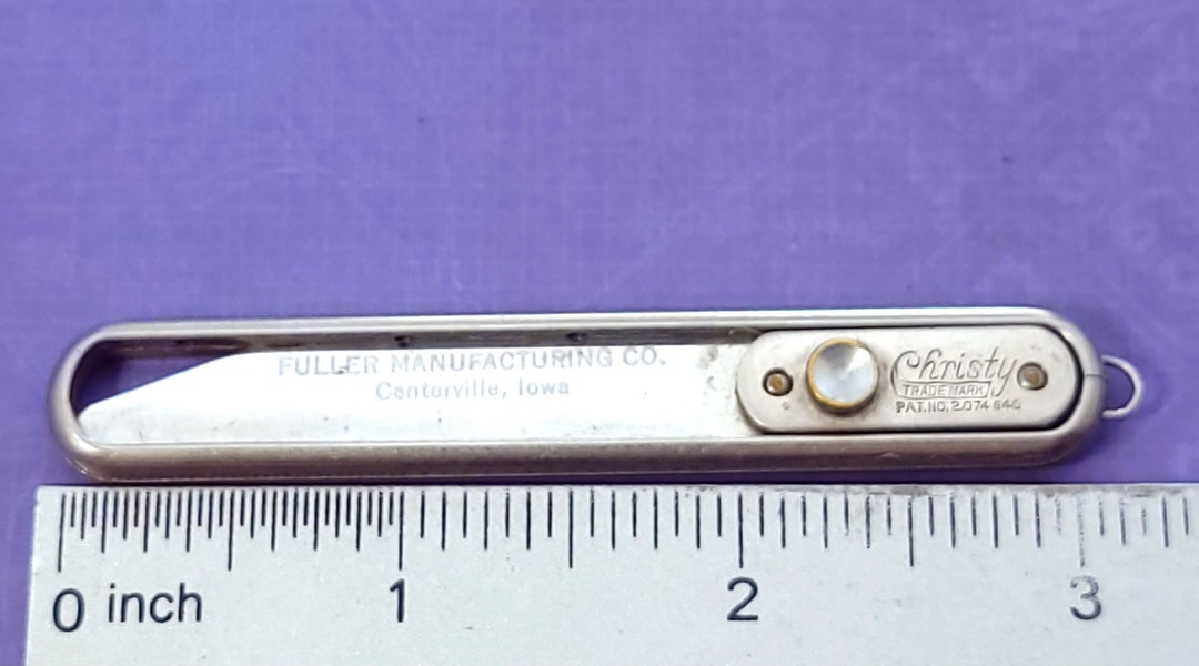 Vintage Christy Sliding Locking Keychain Pocket Knife Made in Fremont ...