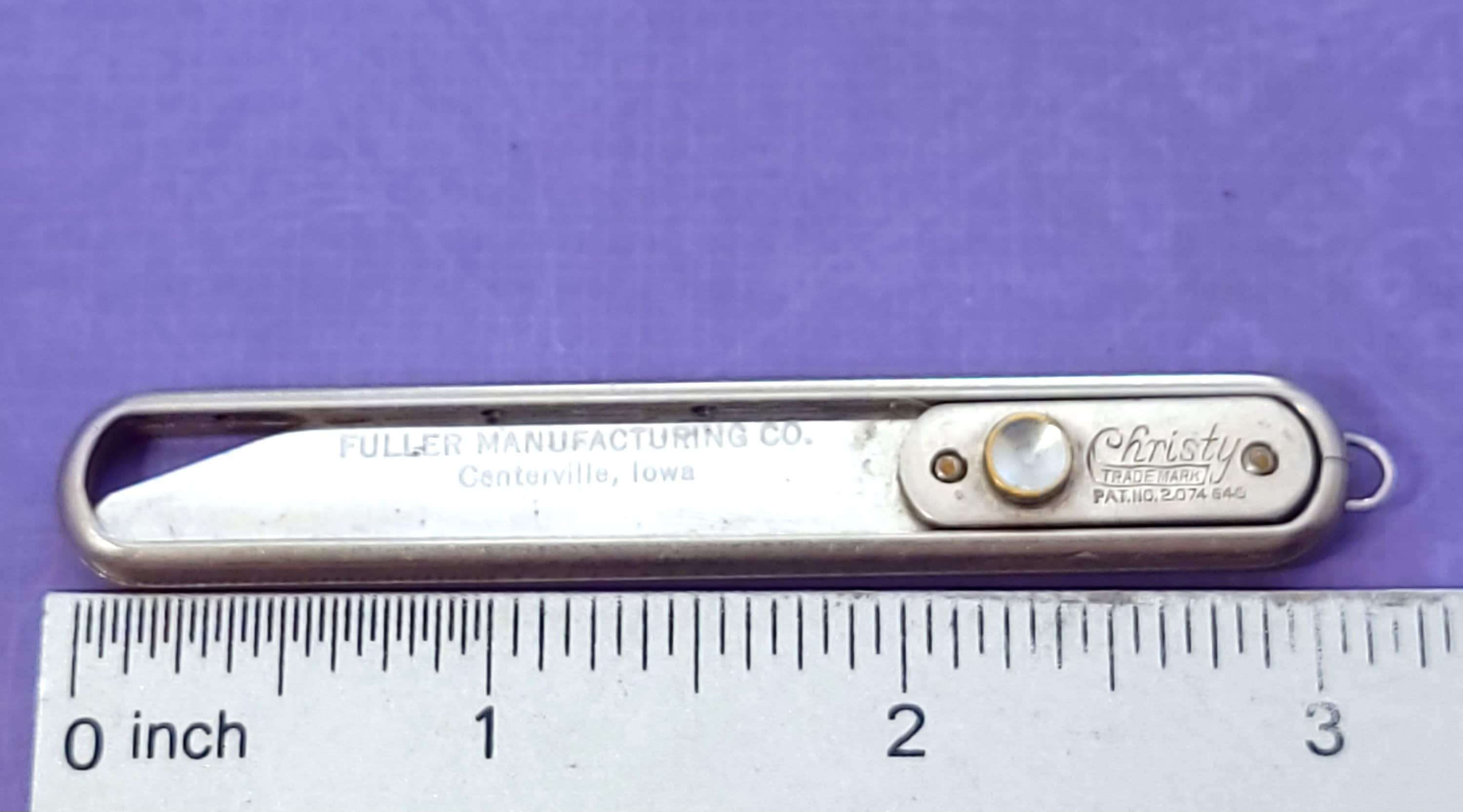 Vintage Christy Sliding Locking Keychain Pocket Knife Made in Fremont Ohio Usa Fullmer ...