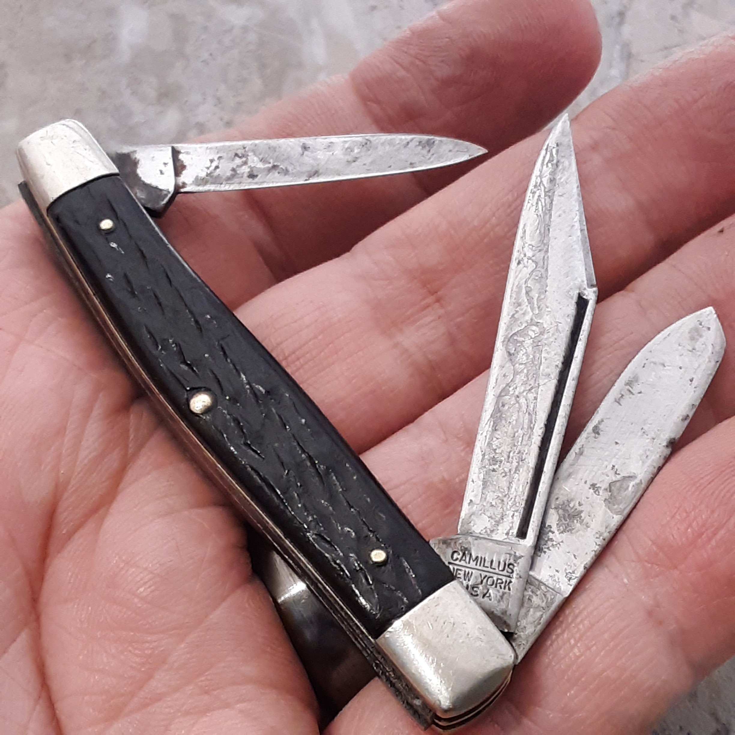 Vintage Camillus Medium Stockman Folding Pocket Knife Made in - Etsy