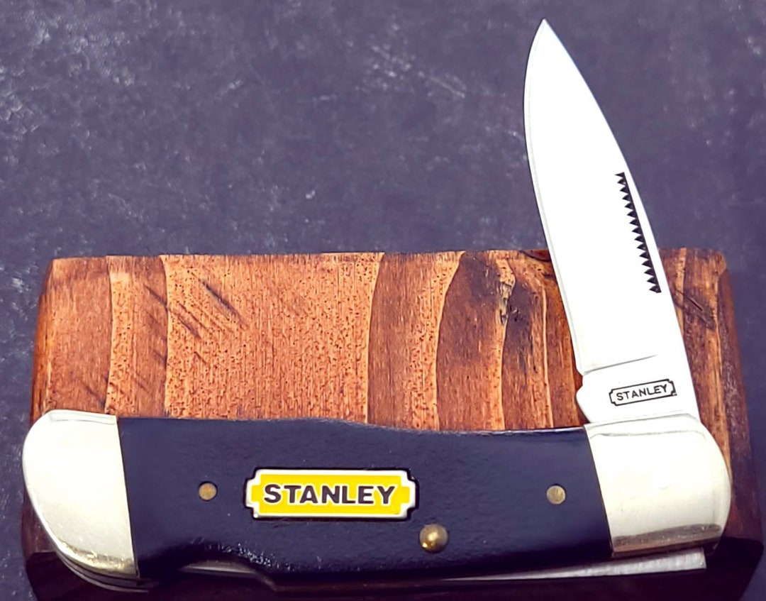 Stanley Sl12 Drop Point Small Lockback Folding Pocket Knife - Etsy