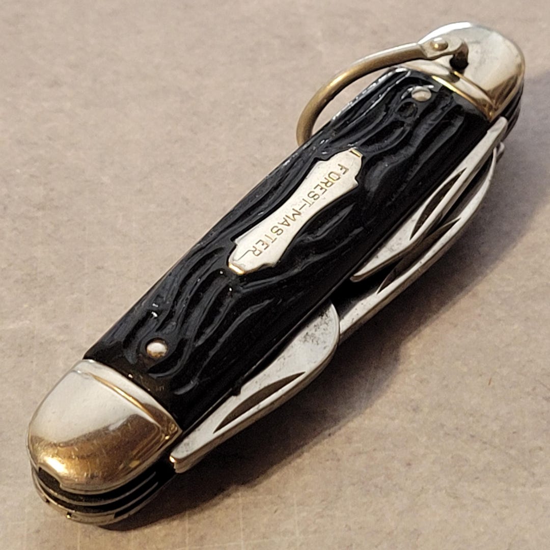 Vintage Colonial Forest Master Camping Multi Tool Pocket Knife Made in ...