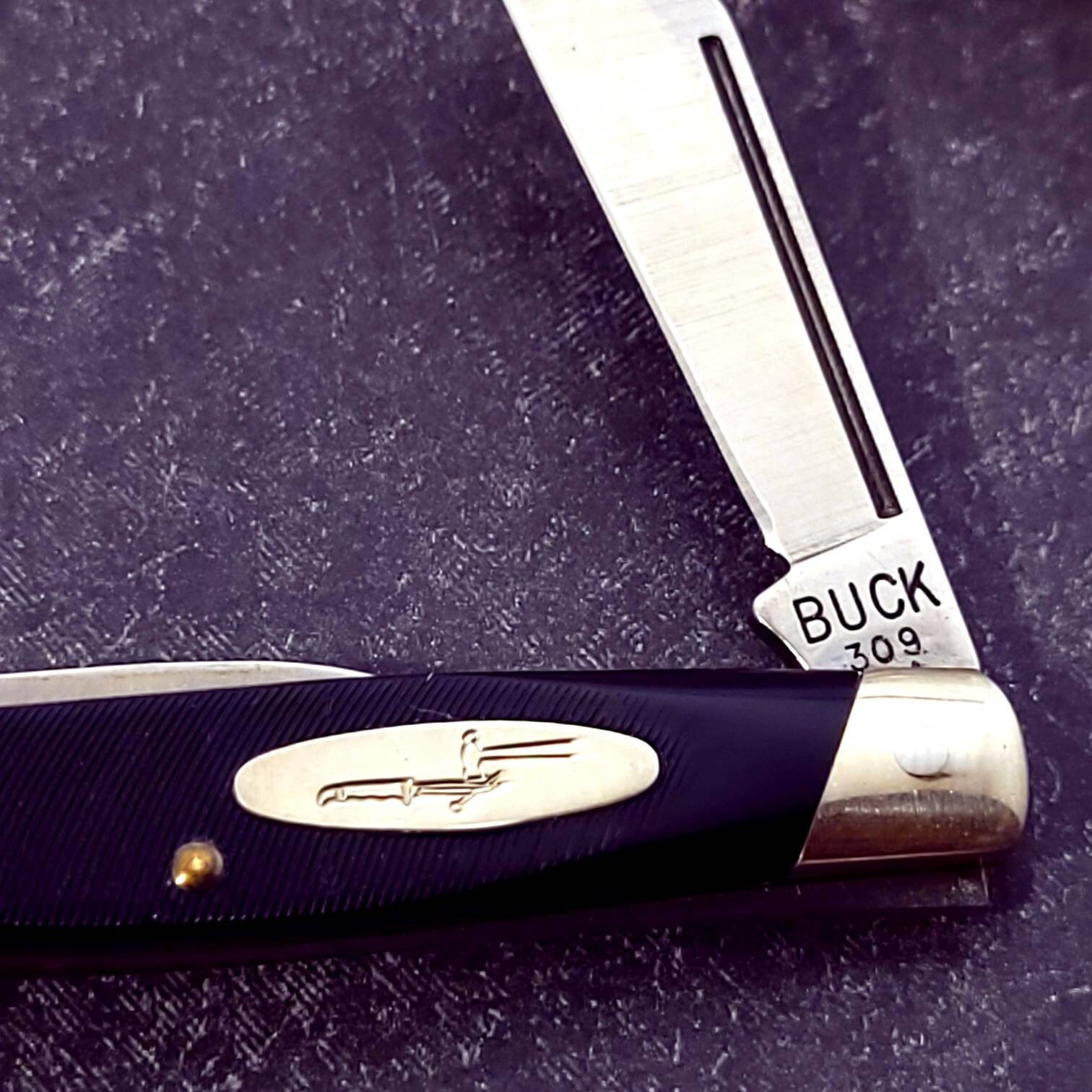 Vintage Buck 309 Companion Half Stockman Folding Pocket Knife - Etsy