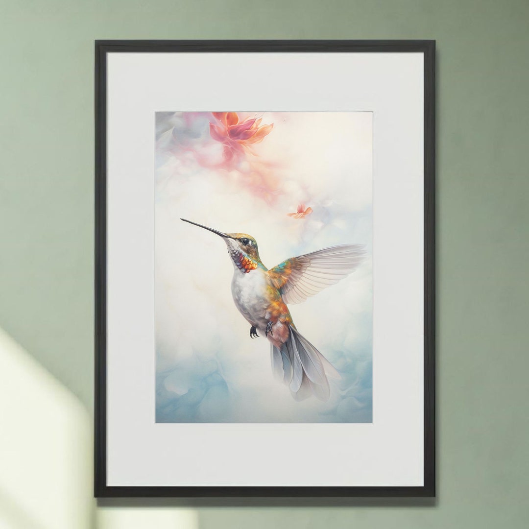 Bird Wall Art hummingbird 3/4prints 20 Digital Download Sizes Included ...