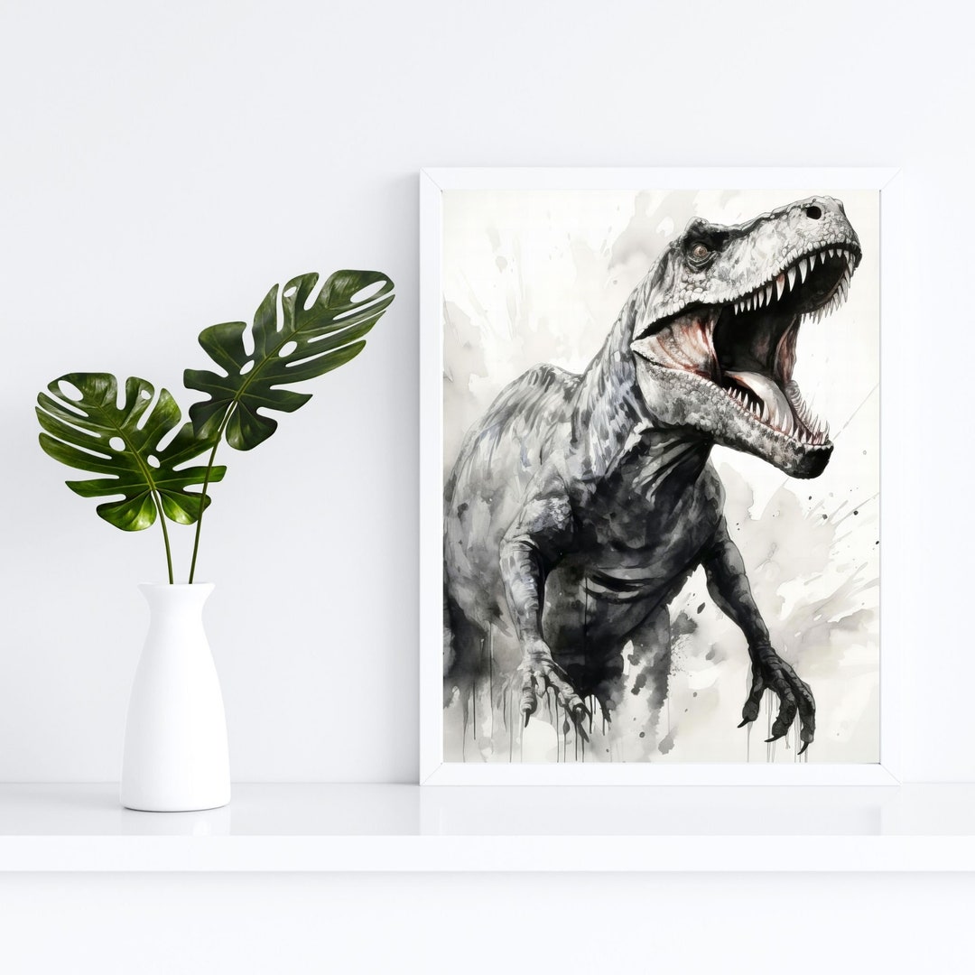 Allosaurus Art Print Dinosaur Poster for Kids Room 20 Download Sizes ...