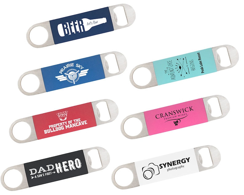 Custom Bottle Opener With Logo or Custom Text - Personalized Bottle ...