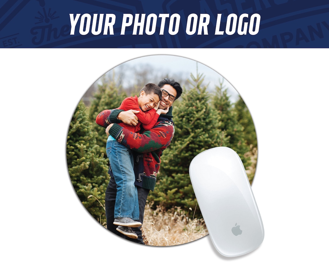 Custom Photo Round Mousepad - Personalized Mouse Pad - Photo Printed on ...