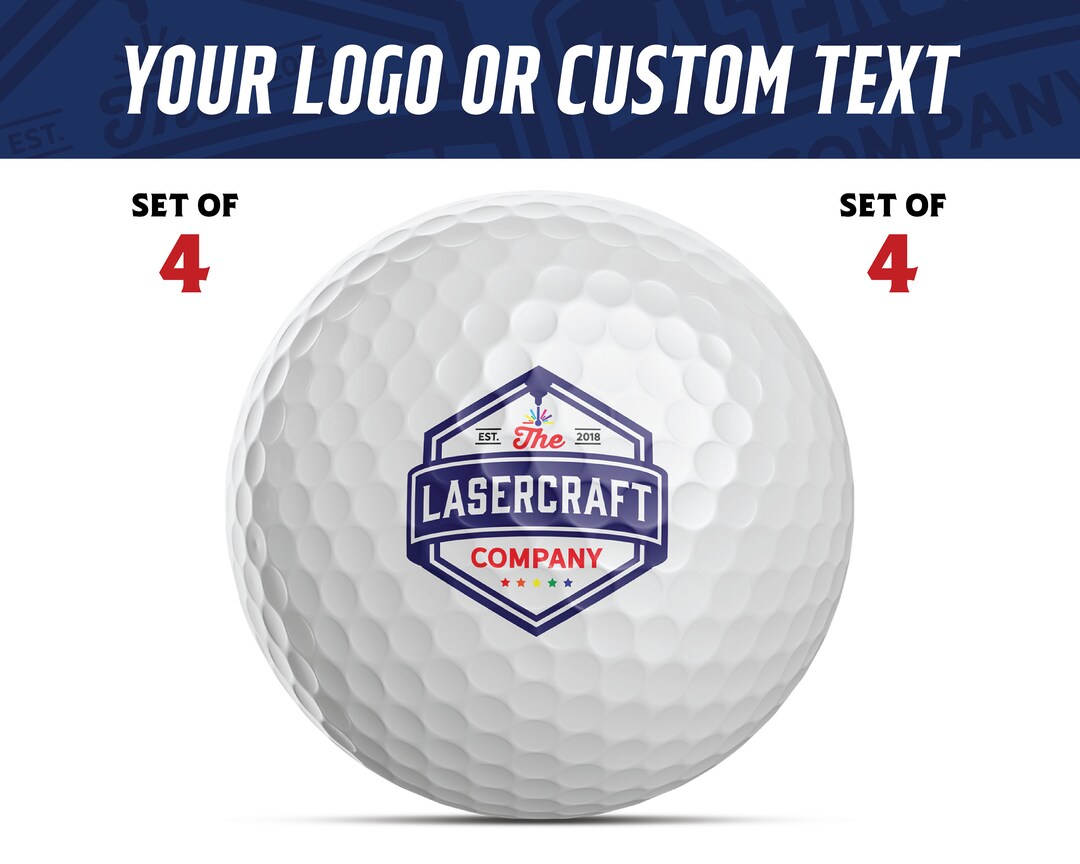 Custom Printed Golf Balls Set of 4 Full Color Printed Golf Balls ...